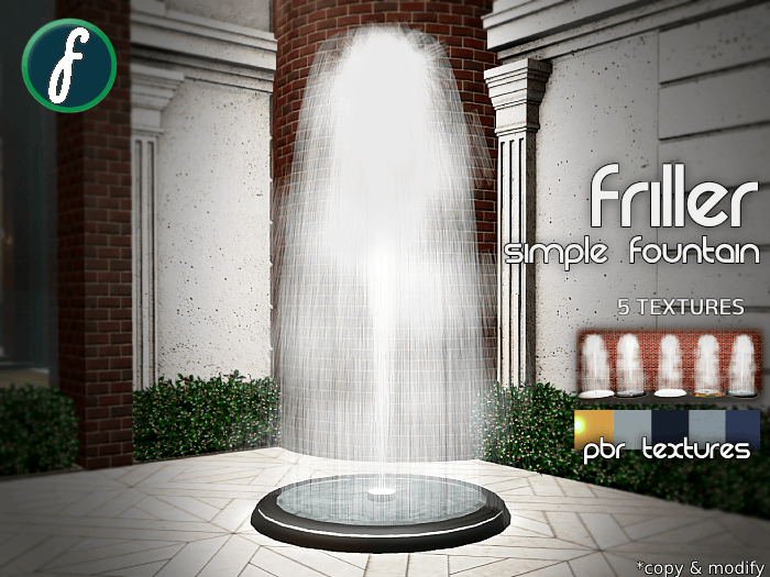 Second Life Marketplace - friller Simple Fountain