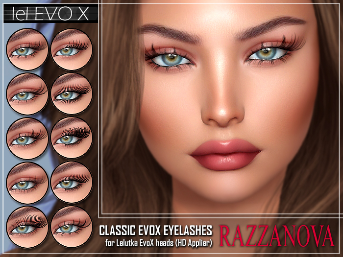 Second Life Marketplace - EvoX MakeUp - Classic Eyelashes (HD Applier)