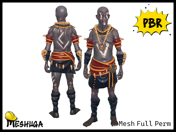Second Life Marketplace - Meshuga PBR Zugbu the Shaman Fictional ...