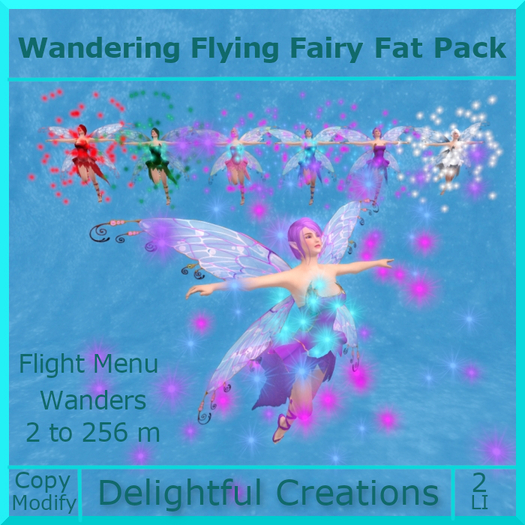 Second Life Marketplace - Wandering Flying Fairy Fat Pack