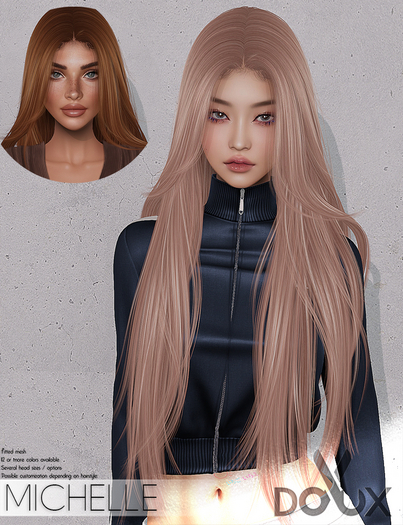 Second Life Marketplace - DOUX - Michelle hairstyle [BLOGGER PACK]