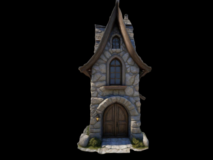 Second Life Marketplace - HB: Stone Tower B prop Statue FuLL PERM