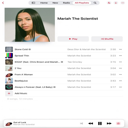 Second Life Marketplace - Music HUD Unpacker - Mariah The Scientist Mix