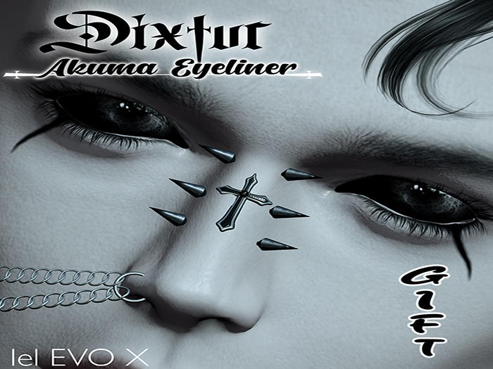 Second Life Marketplace - .Dixtur. - Akuma Eyeliner - EVOX - GIFT [Add ...