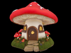 Second Life Marketplace - HB: Toadstool Mushroom Cottage prop Statue ...