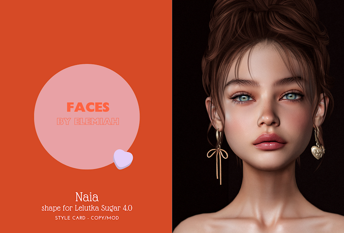 Second Life Marketplace - Faces by Elemiah - Naia shape for Lelutka ...