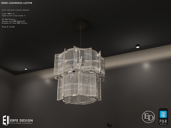 Second Life Marketplace - Nero Luxury Luster PBR [Erfe Design]*