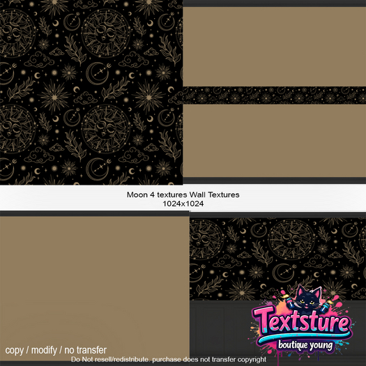 Second Life Marketplace - TBJ-Moon 4 textures Wall Textures 1024x1024