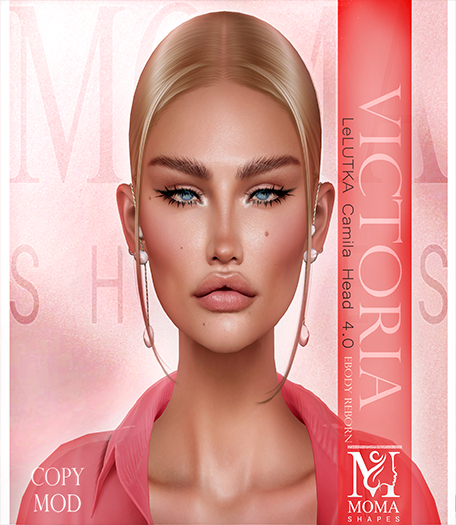 Second Life Marketplace - MOMA - Victoria Shape for LeLUTKA Camila Head 4.0