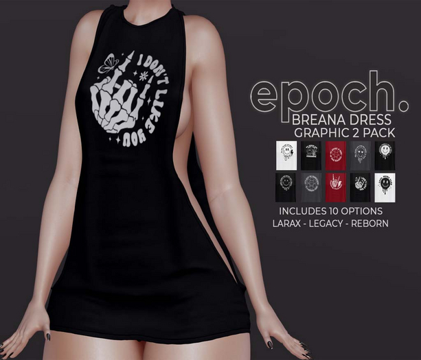 Second Life Marketplace - epoch - [pack] - breana - tank dress - graphic2