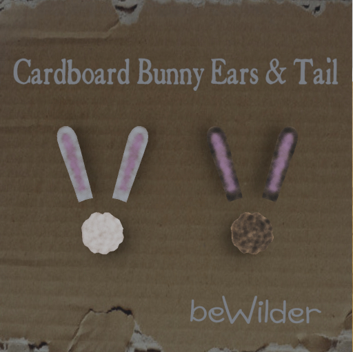 Second Life Marketplace - [beWilder] Cardboard Bunny Ears & Tail