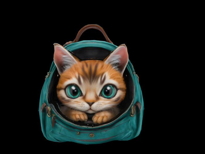 Second Life Marketplace - HB: Cat in Bag Statue FuLL PERM