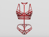 Second Life Marketplace - :TTC: - Twistys Lizzie Outfit - Red Lace