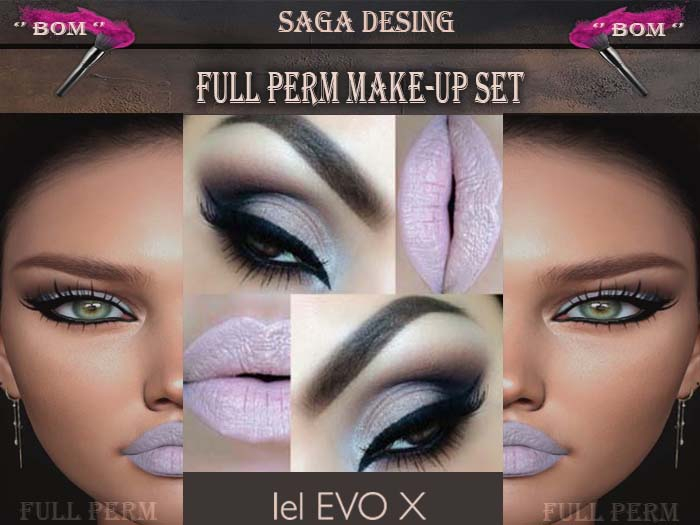 Second Life Marketplace - SaGa Design Full Perm MAKE-UP SET ''BOM ...