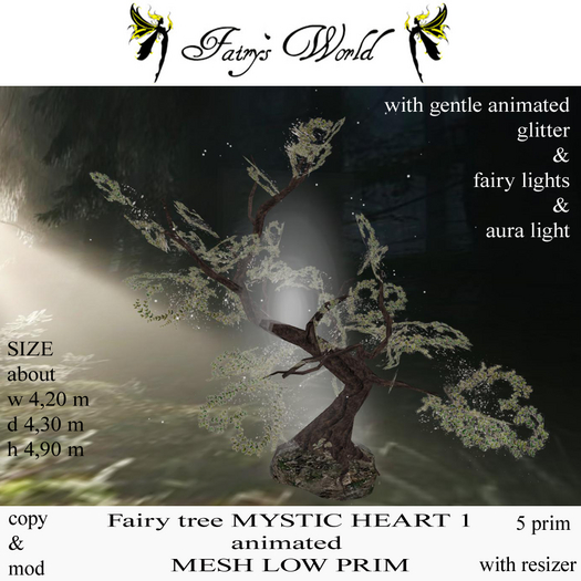 Second Life Marketplace - *Fairy`s World* Fairy tree MYSTIC HEART 1 ...