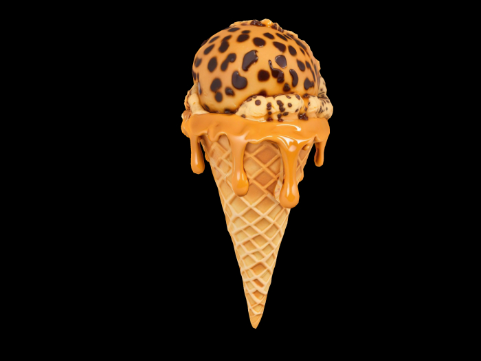 Second Life Marketplace - HB: Cheetah Ice Cream Cone Delight FULL PERM