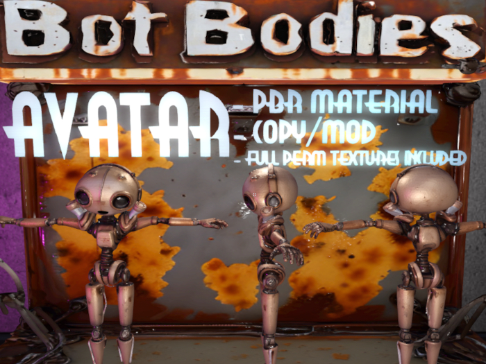 Second Life Marketplace - **BOT BODIES** Full Collection - 15 PBR ...