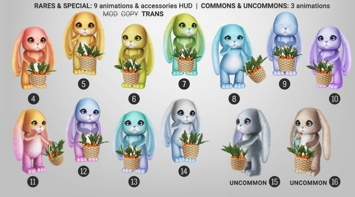 Second Life Marketplace - SEmotion Libellune Easter Bunny Companion ...