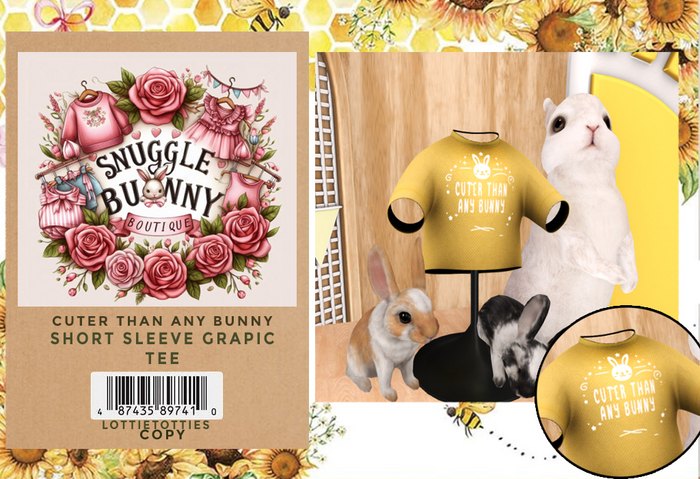 Second Life Marketplace - .:Snuggle Bunny Boutique:.CuterThanAnyBunny(yellow)-add