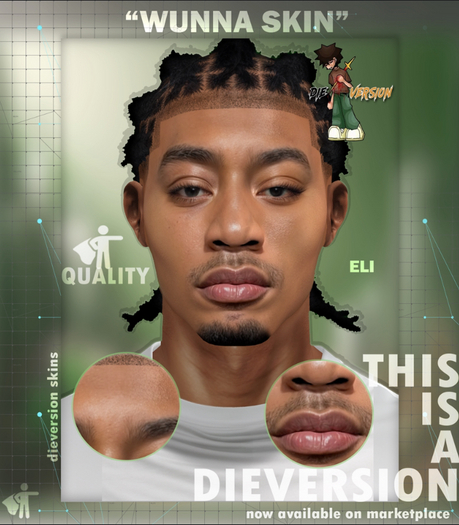 Second Life Marketplace - /DV/ Wunna Demo Skin (Eli)