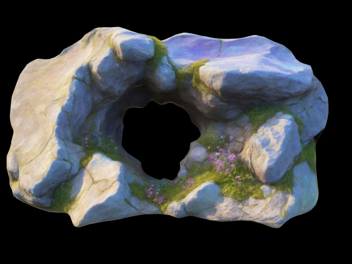 Second Life Marketplace - HB: Rock Floral Statue FuLL PERM