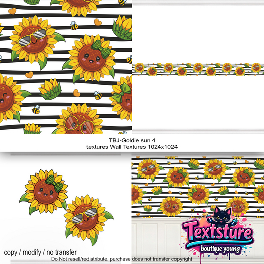 Second Life Marketplace - TBJ-Goldie sun 4 textures Wall Textures 1024x1024