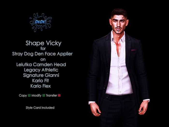 Second Life Marketplace - Shape Vicky (Stray Dog Den Skin on Lelutka ...