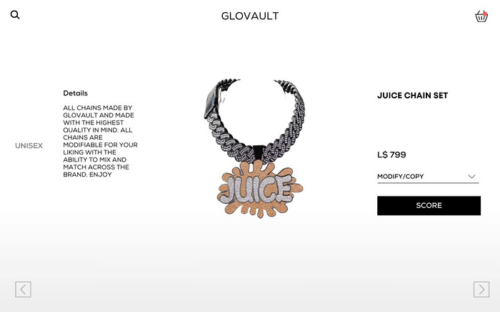 Second Life Marketplace - [GLOVAULT] JUICE CHAIN SET