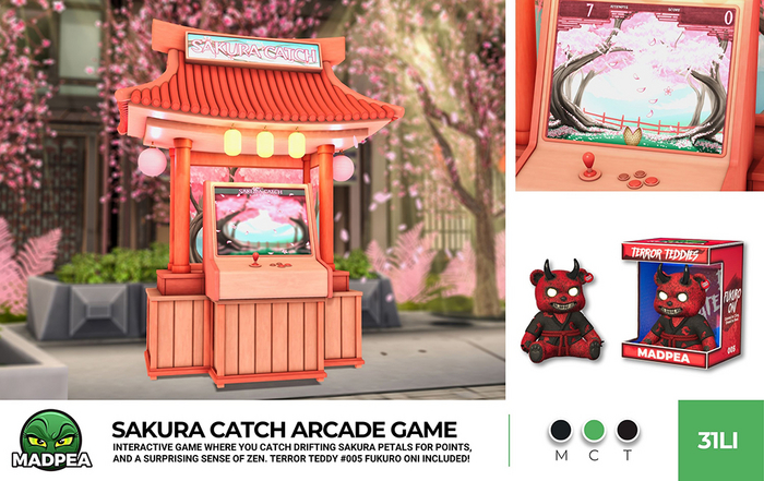 Second Life Marketplace - MadPea Sakura Catch Arcade Game