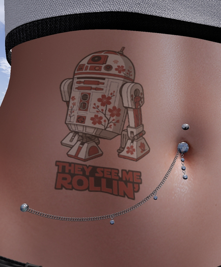 Second Life Marketplace - Droid Rollin Tattoo (Belly)