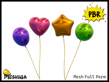 Second Life Marketplace - Meshuga PBR Birthday Bunch of Balloons FULL ...