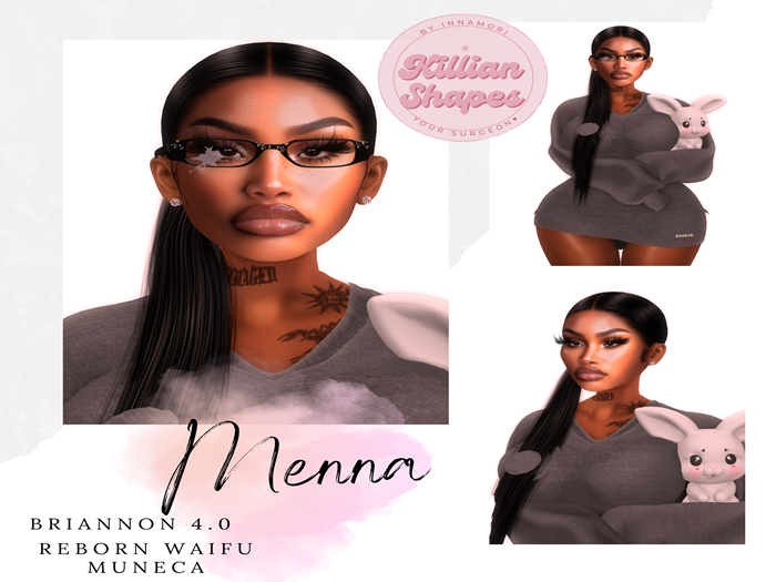Second Life Marketplace - Menna/ Shape LeL Briannon head 4.0 Evo X