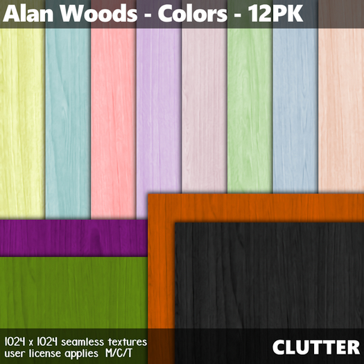 Second Life Marketplace - Clutter - Alan Woods - Colors - 12PK