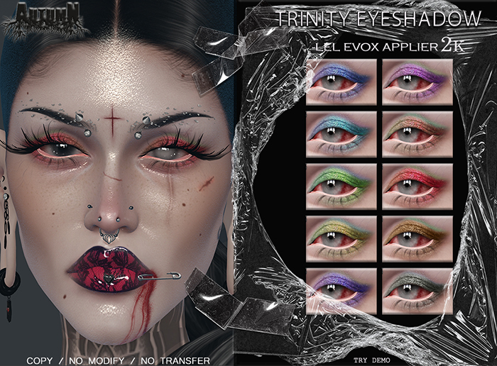 Second Life Marketplace - AutumN- TRINITY EYESHADOW EVO/EVOX HD APPLIER 2K