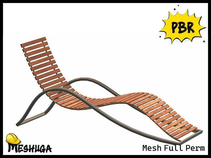 Second Life Marketplace - Meshuga PBR Sunshine Lounge Pool Chair FULL ...