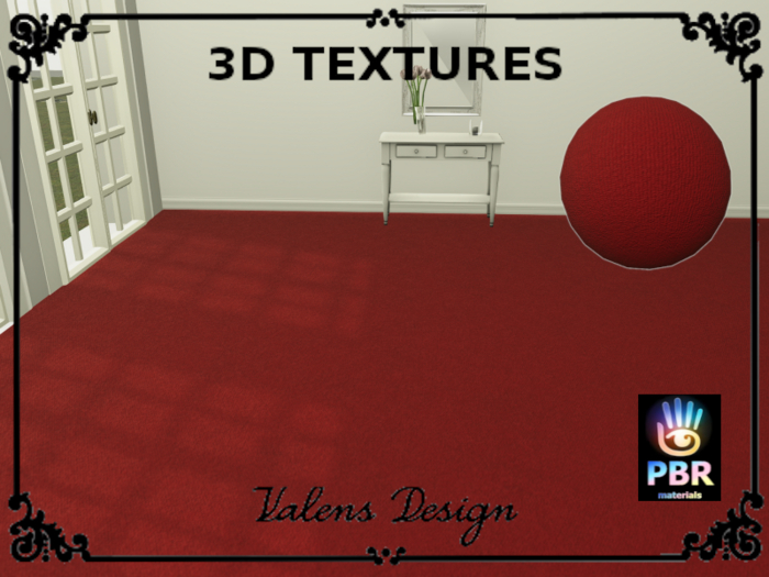 Second Life Marketplace - Seamless PBR Red carpet 3D TEXTURES materials ...