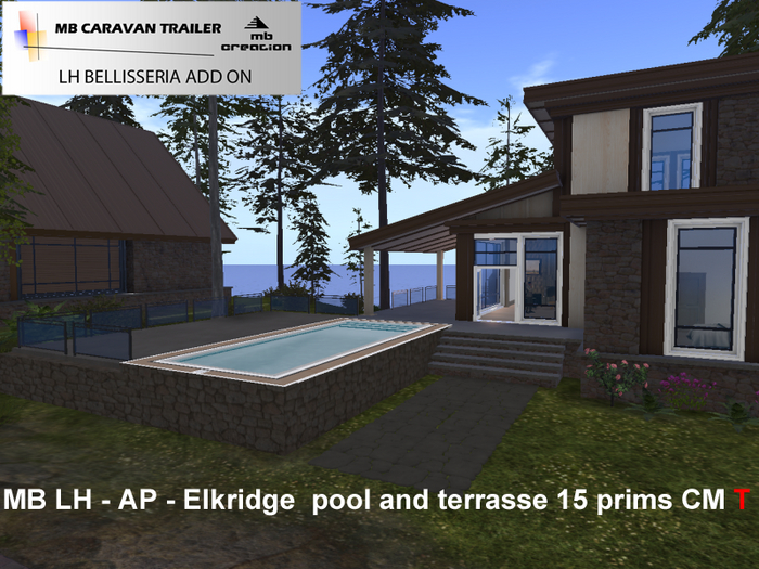 Second Life Marketplace - MB LH - AP - Elkridge pool and terrasse box
