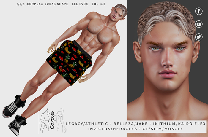 Second Life Marketplace - ::CORPUS:: Judas Shape - LeLutka EON 4.0