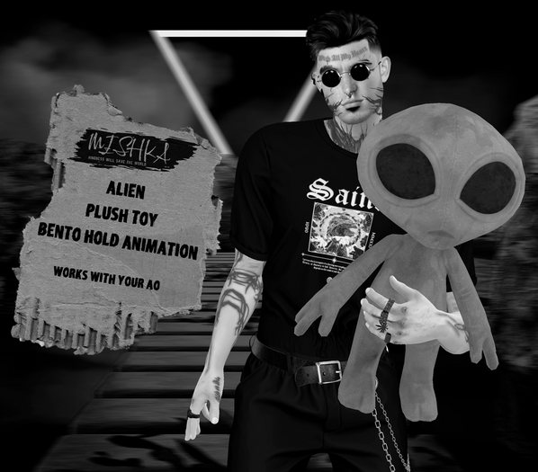 Second Life Marketplace - MISHKA DEMO Plush Alien toy
