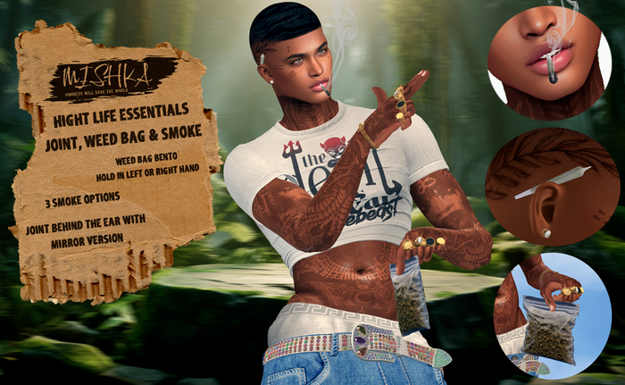 Second Life Marketplace - MISHKA Hight Life Essentials - Joint, Weed ...