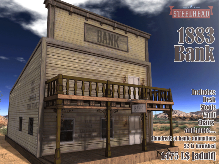 Second Life Marketplace - STEELHEAD WESTERN BANK - ADULT