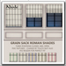 Second Life Marketplace - ABODE Roman Shades - Grain Sack. Texture ...