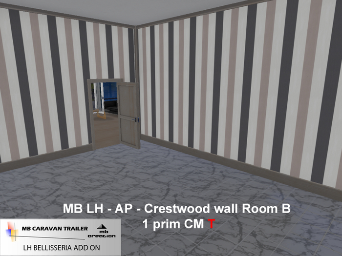 Second Life Marketplace - MB LH - AP - Crestwood wall Room 2 box