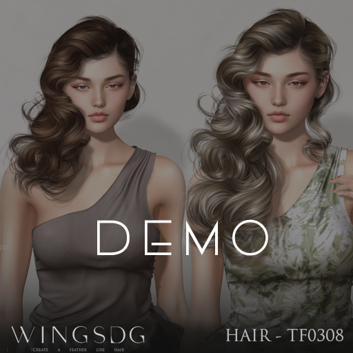 Second Life Marketplace - WINGS-HAIR-TF0308 DMEO (Pack)