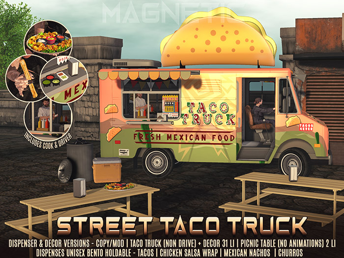 Second Life Marketplace - Magnetic - Street Taco Truck