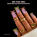 Second Life Marketplace - GLOW'S-ANIL FLARE SQUARE NAILS