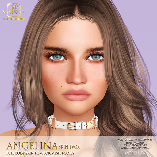 Second Life Marketplace - Angelina Skin EvoX Full Body BOM MORENITA