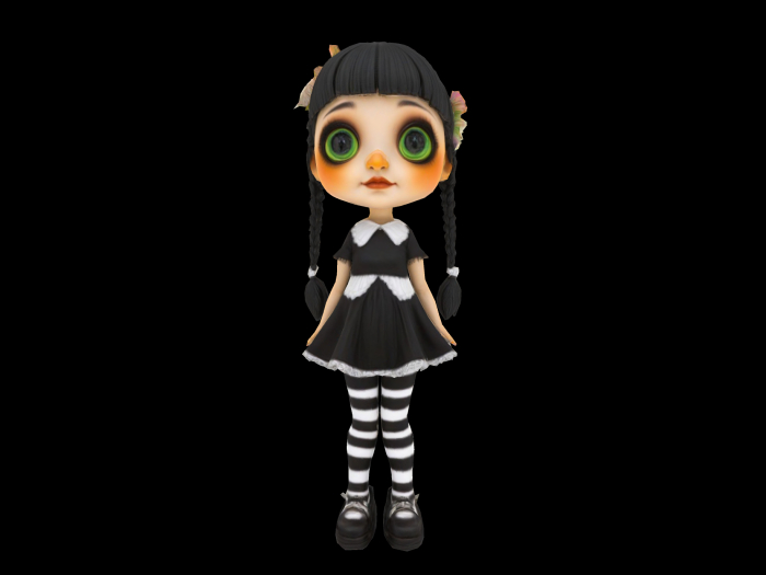 Second Life Marketplace - HB: Goth Girl Statue FuLL PERM