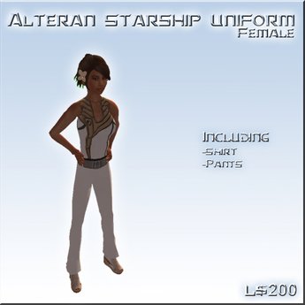 Second Life Marketplace - Alteran Starship Uniform Female