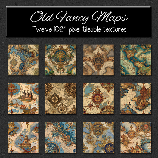 Second Life Marketplace - *Wallflowers* Old Fancy Maps